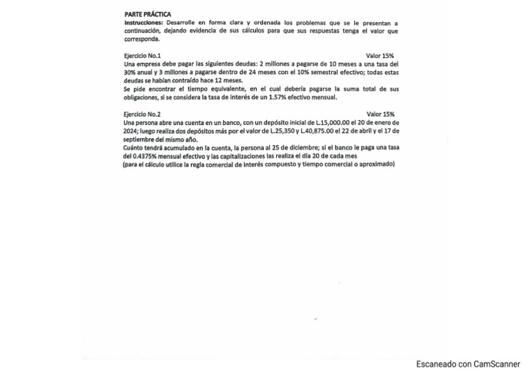 Unah 2P25 CF030 2P Prueba B 180325 Pauta - 1 | PDF