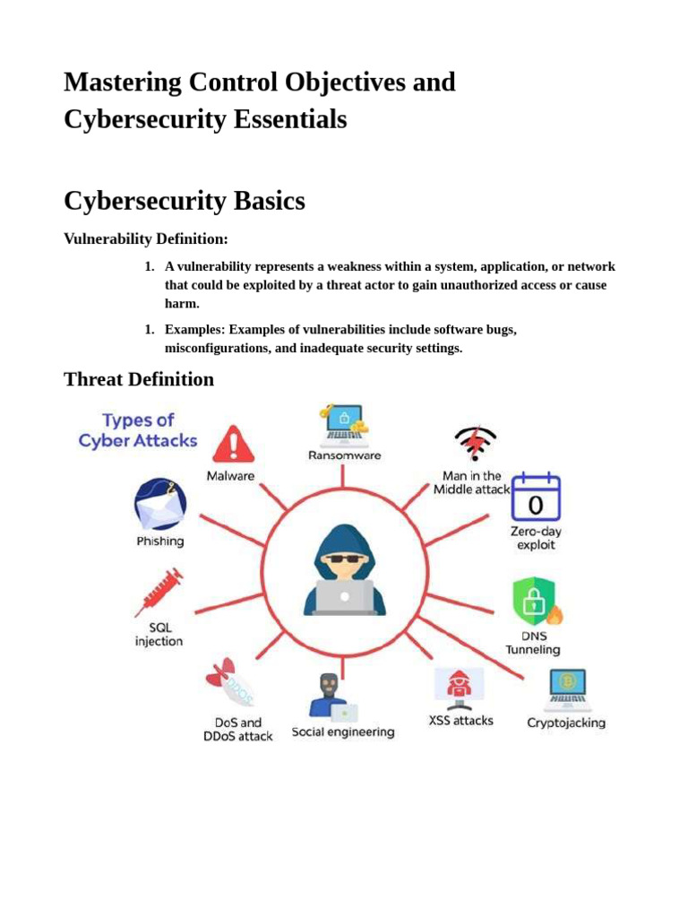 Mastering Control Objectives and Cybersecurity Essentials | PDF | Security | Computer Security