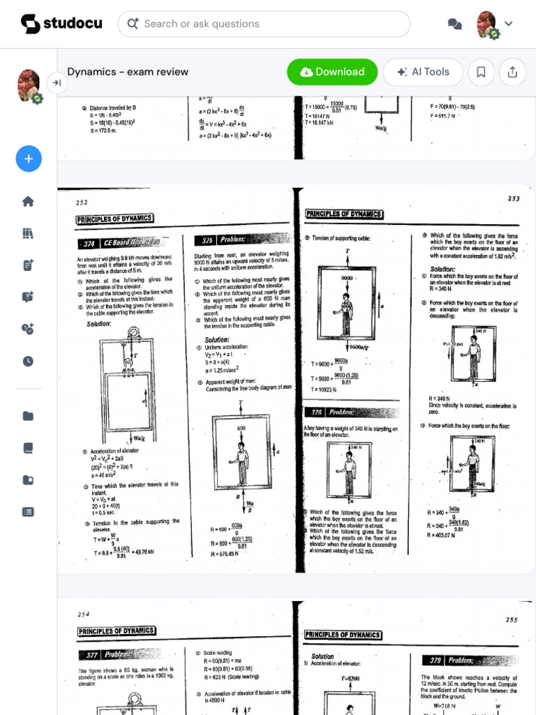 Dynamics - Exam Review - 213 Principles of Dynamics Chapter Seven Principles of Dynamics ...