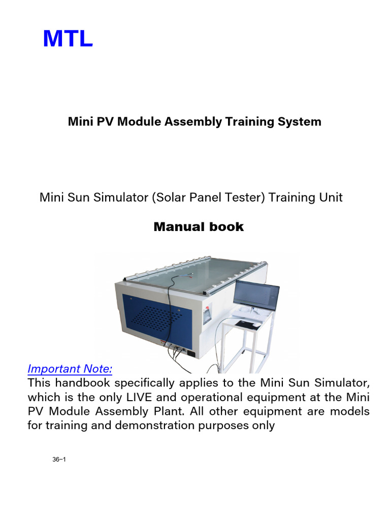 Mini Sun Simulator User Manual | PDF | Solar Panel | Resistor