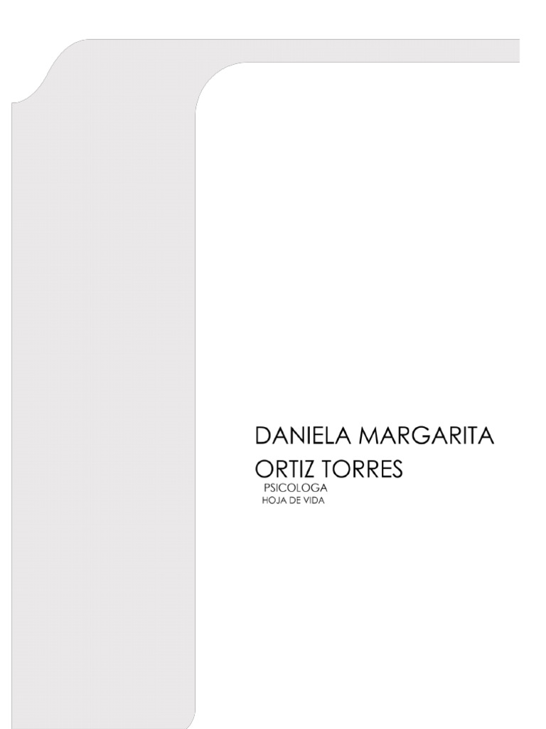 CV Daniela Margarita | PDF | Sicología | Salud mental