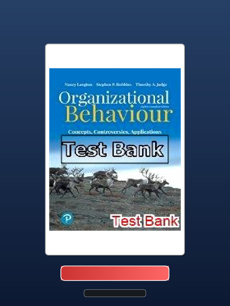 Verified PDF Download Organizational Behaviour Concepts Controversies Applications Canadian 8th ...