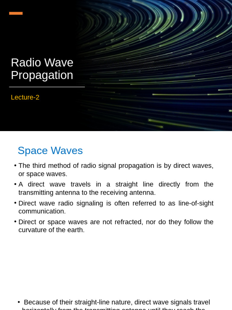 Radio Wave Propagation - Lecture-2 | PDF | Antenna (Radio) | Radio