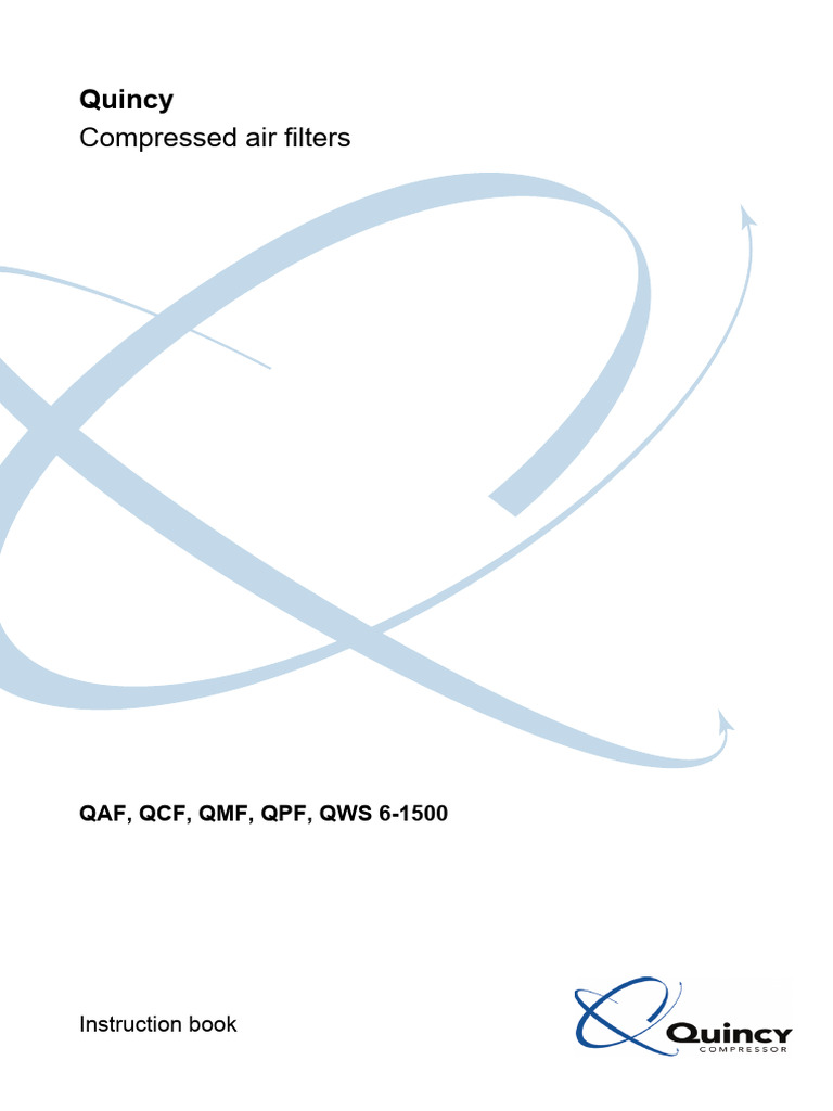 Filter Q - F and QWS Instruction Manual | PDF | Valve | Aerosol