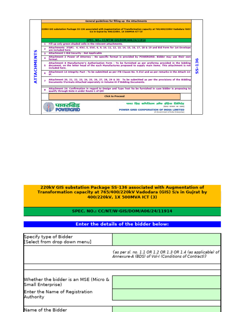 First Envelope and Bid Forms | PDF | Specification (Technical Standard ...