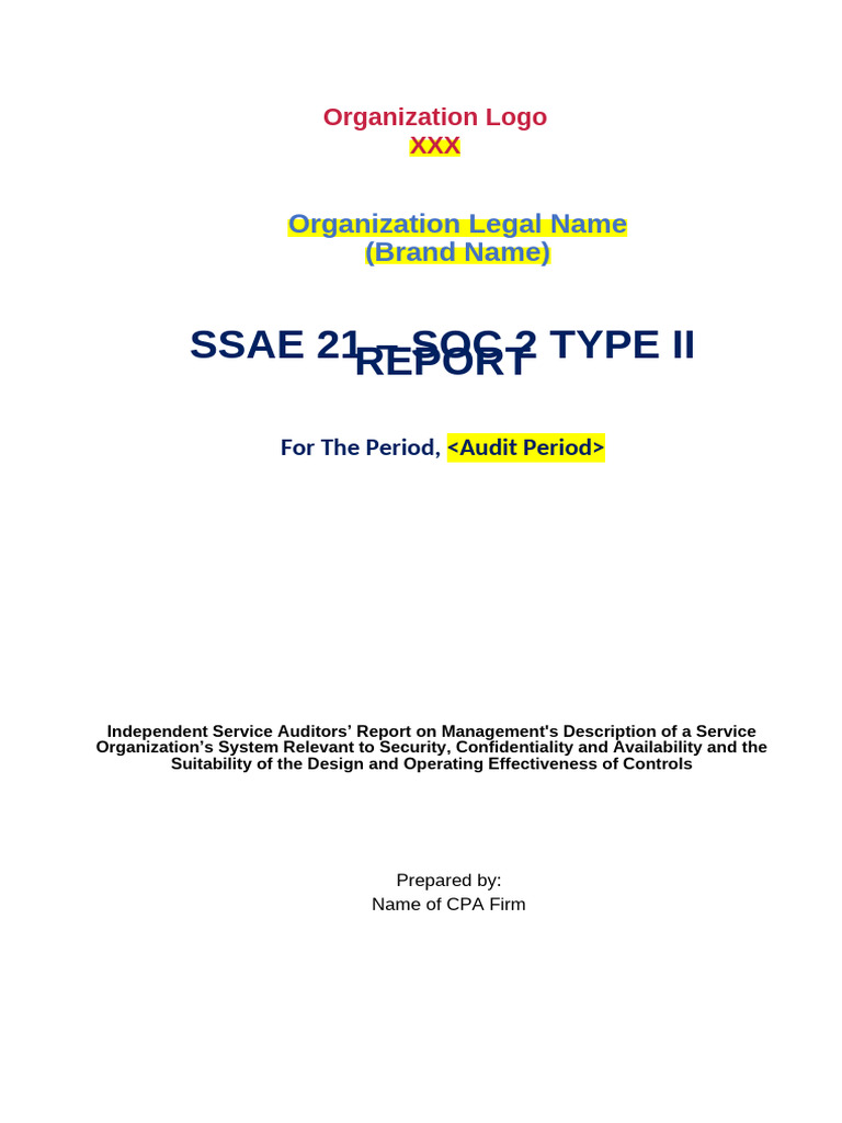 AWS - SOC 2 Type II Report - Template - Physical Security in Scope (4 ...