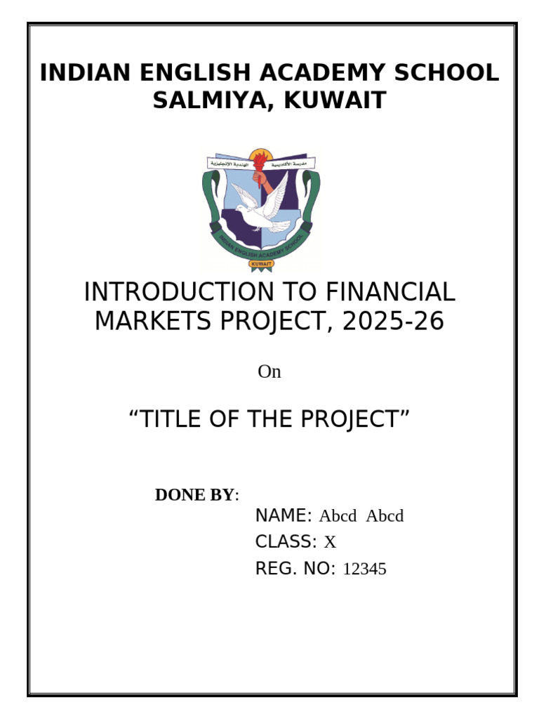 Project Priliminary Pages & Declaration Class 10 | PDF