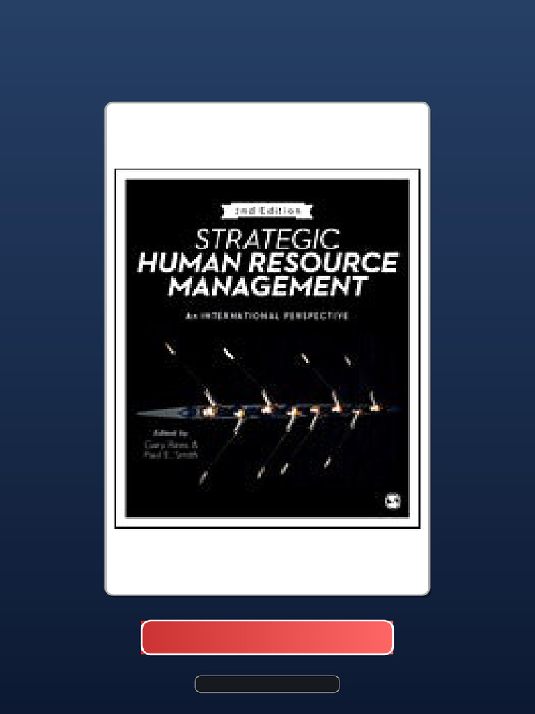 Complete Bundle Strategic Human Resource Management An International ...