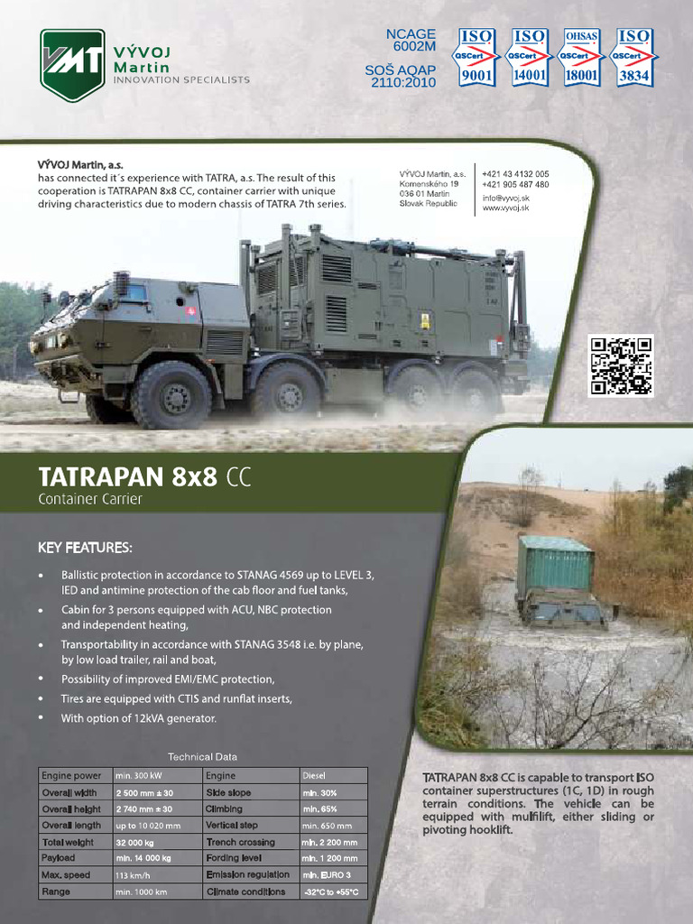 Vyvoj Martin Tatrapan 8x8 CC | PDF