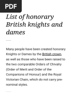 Order of The British Empire - Wikipedia | PDF | Order Of The British ...
