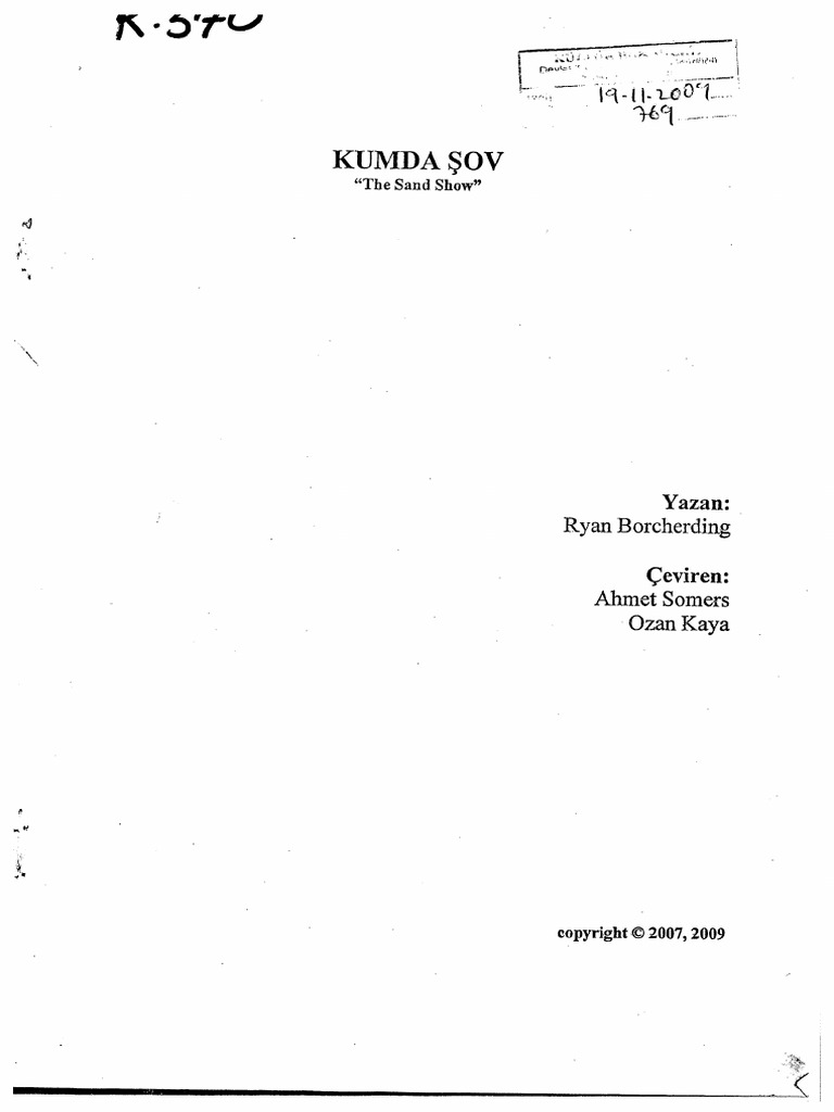 Ryan Borcherding - Kumda Şov | PDF