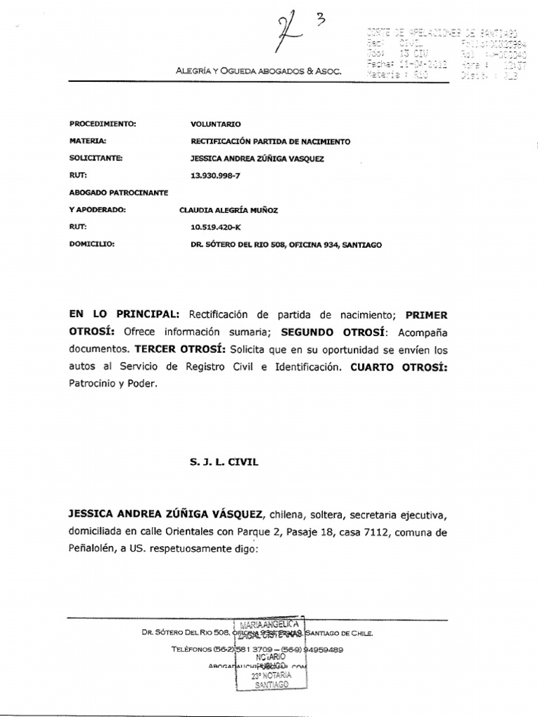 (R10) Registro Civil, Rectifica | PDF