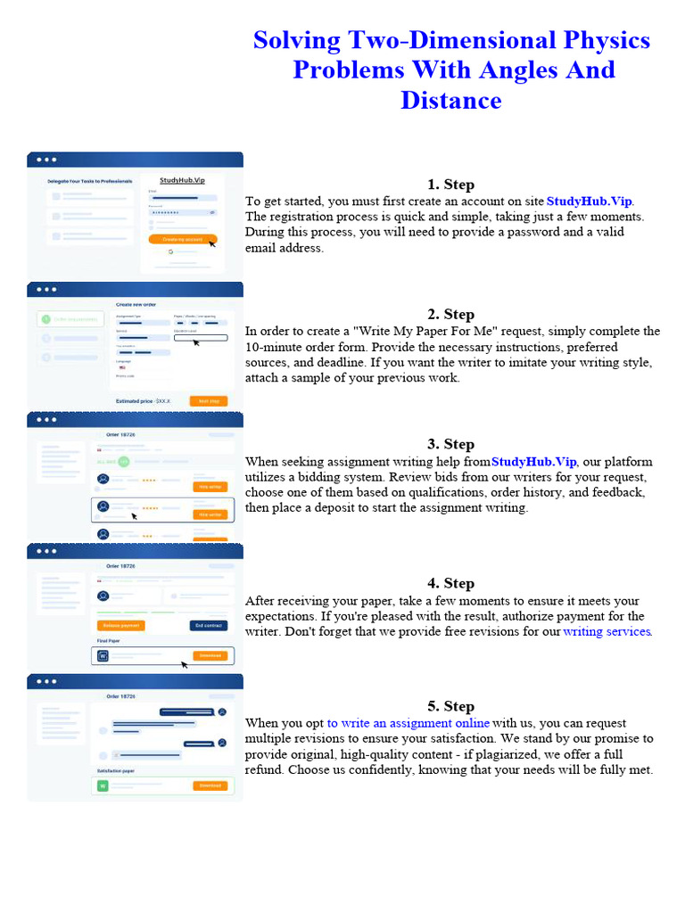 Solving Two-Dimensional Physics Problems With Angles and Distance | PDF ...