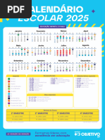 Calendario 2025 - Ensino Fundamental e Médio | PDF