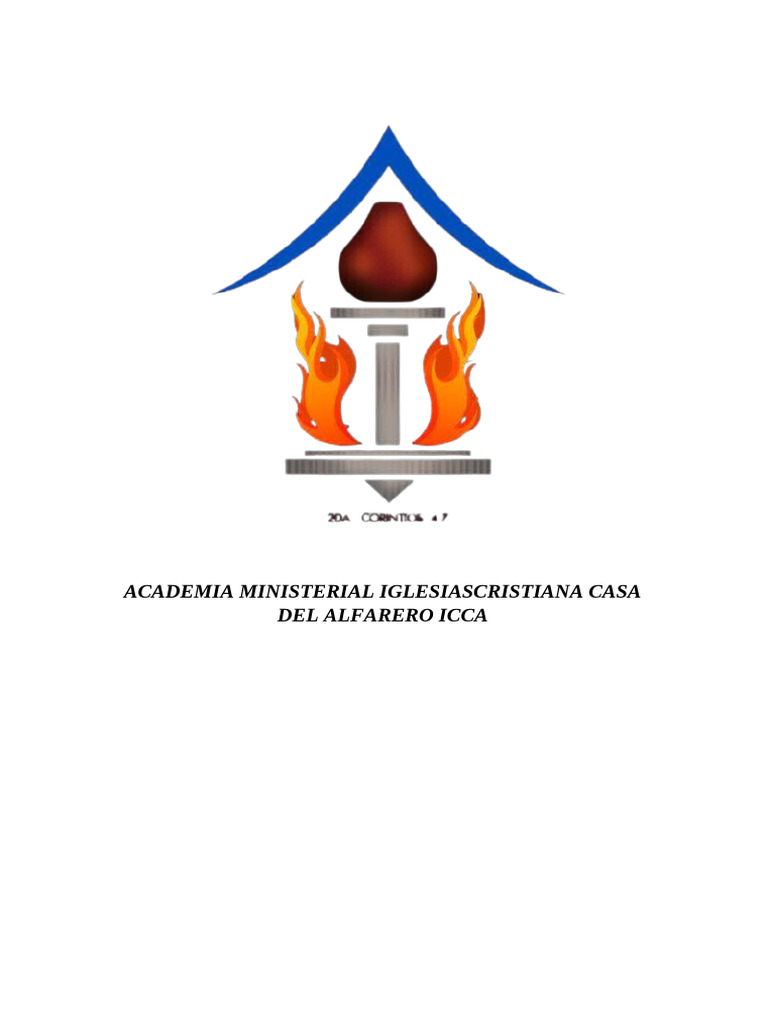 Academia Ministerial Iglesiascristiana Casa Del Alfarero Icca | PDF