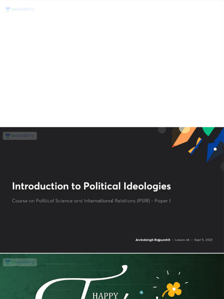 Introduction To Political Ideologies With Anno | PDF
