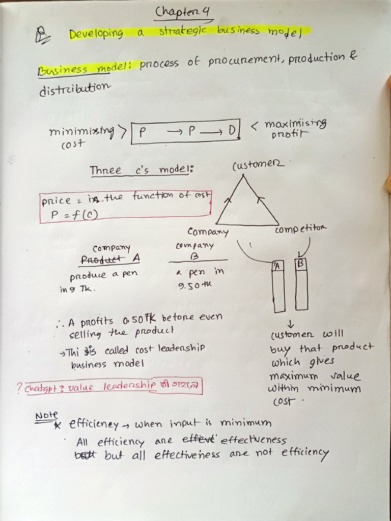 Business Model Merged Note | PDF