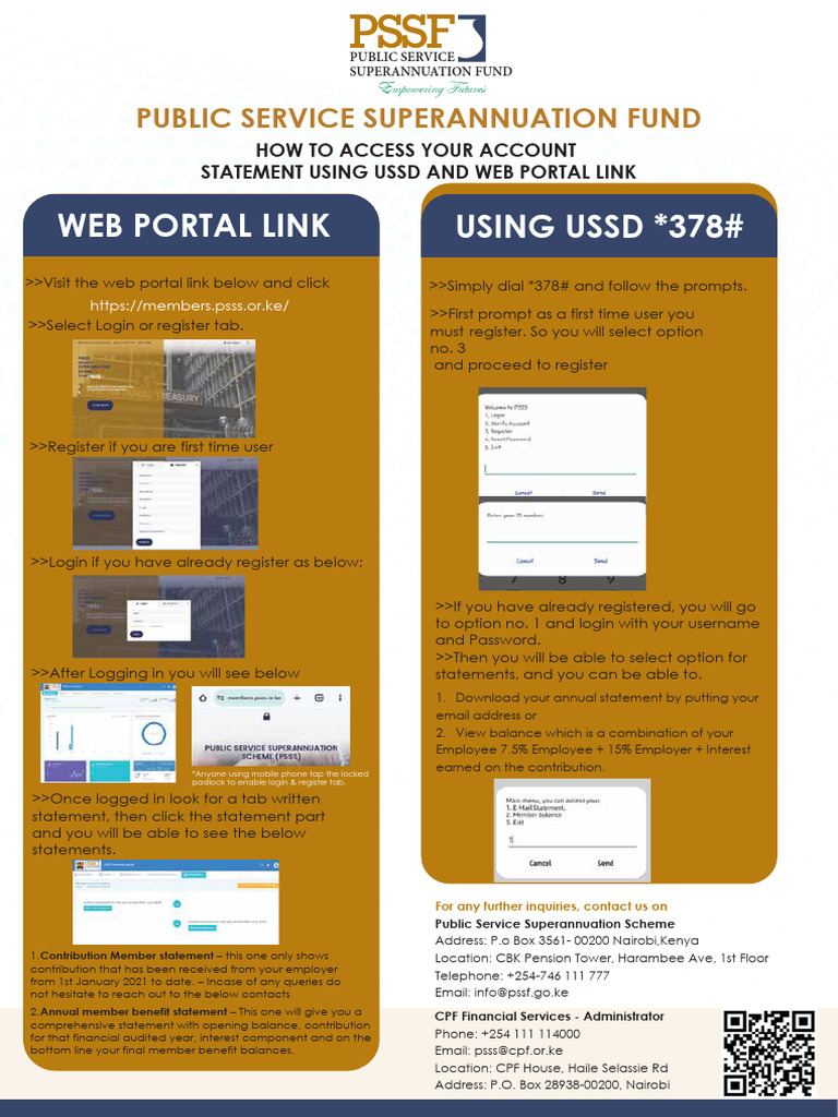 Accessing PSSF Account Statements Online | PDF | Pension ...
