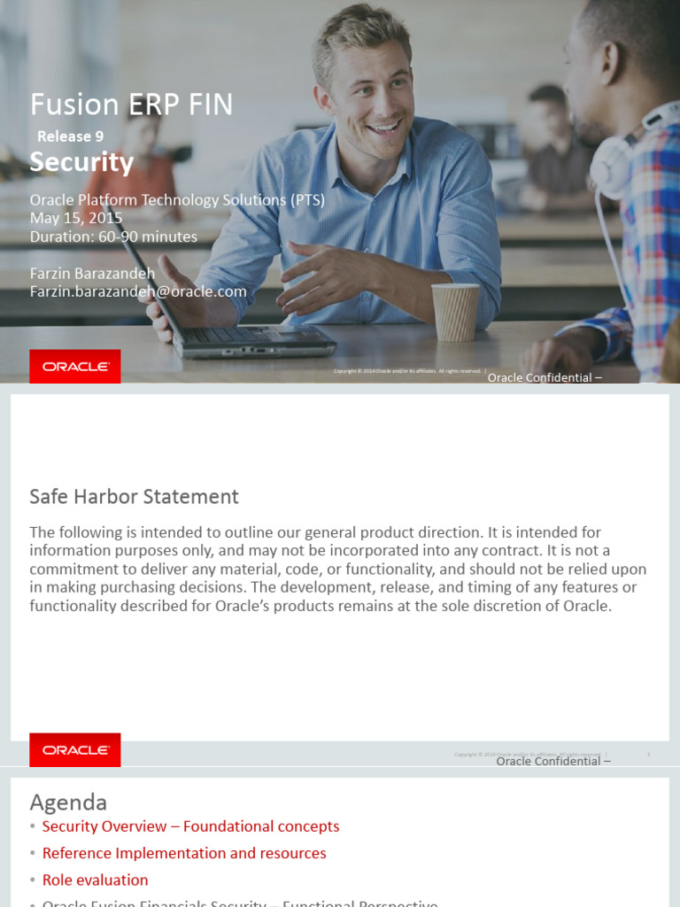 Oracle Fusion ERP FIN Security Overview | PDF | Accounts Payable ...