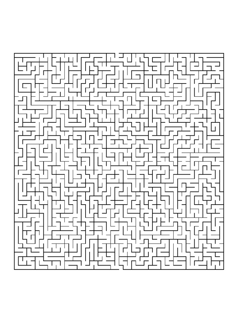 LABERINTO-50 by 50 Orthogonal Maze | PDF