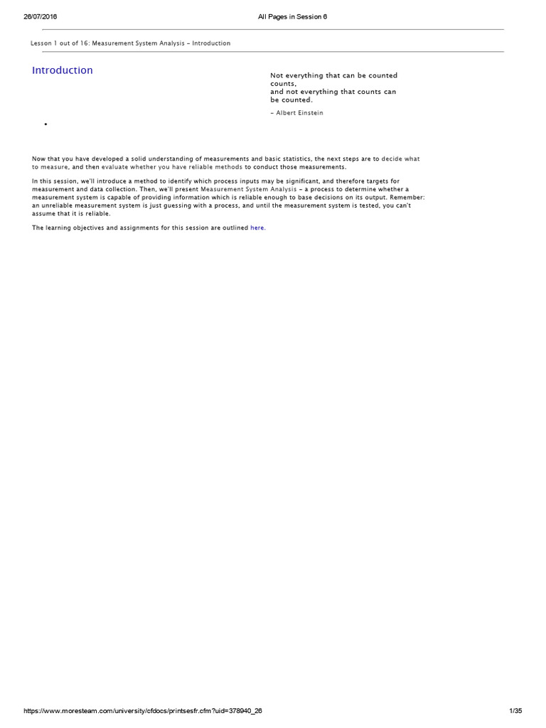 6 - Measure II - Measurement System Analysis | PDF | Accuracy And ...