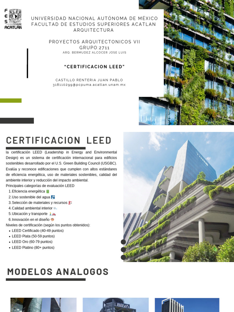 Certificacion LEED | PDF | Ingeniero civil