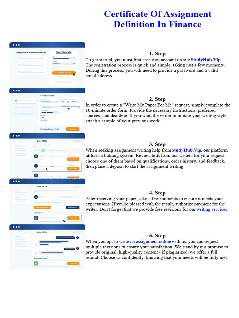 Certificate of Assignment Definition in Finance | PDF | Reconstruction ...