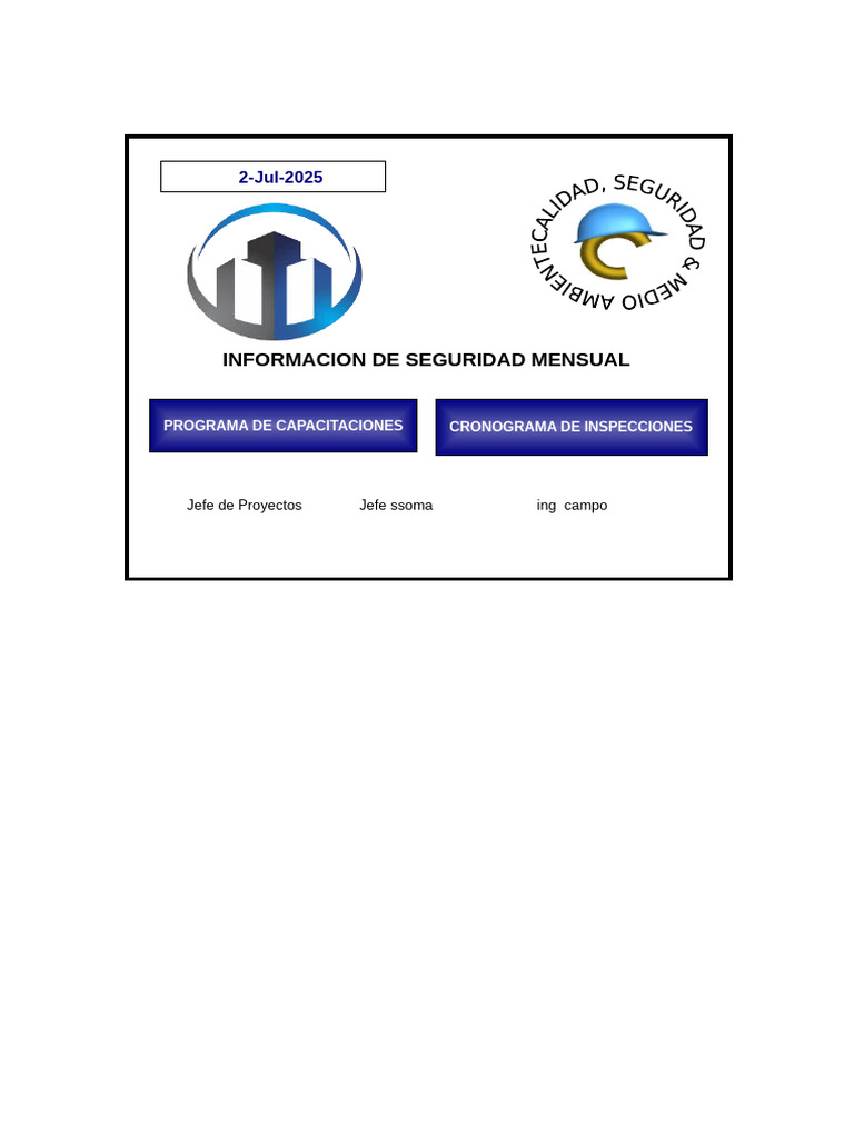 Cronograma de SIMULACRO e Inspecciones | PDF
