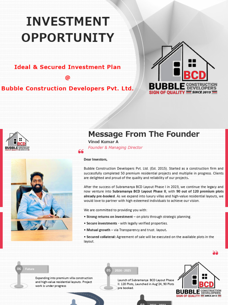Investment Opportunity - BCD Final | PDF | Business | Money