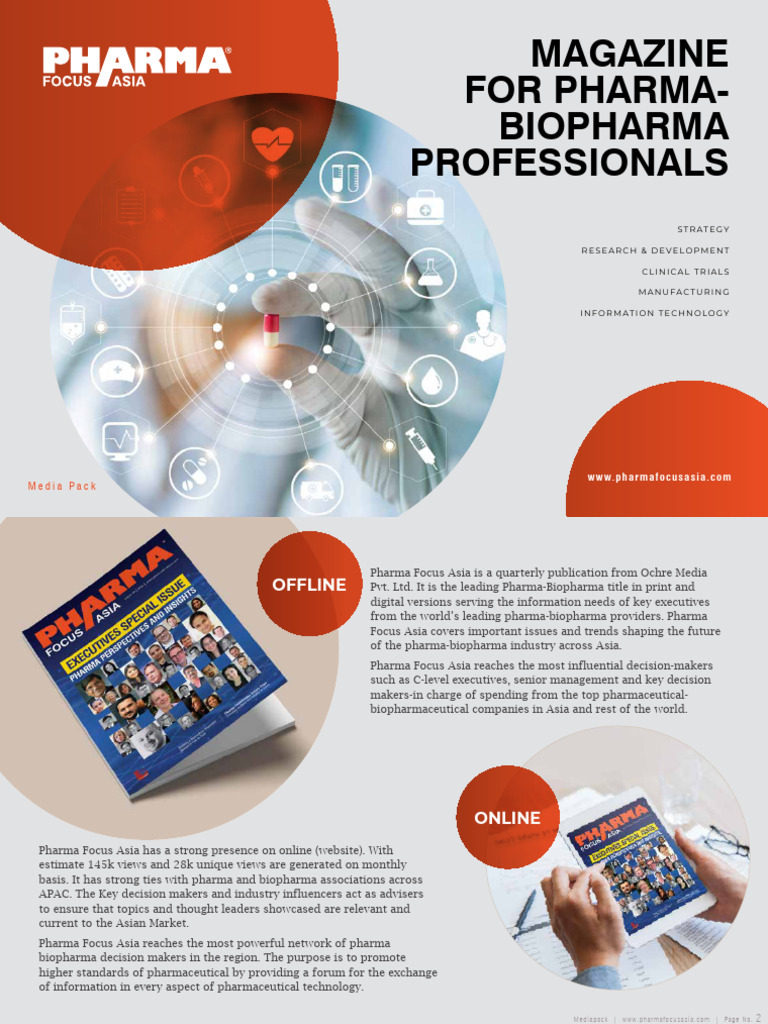 Pharmafocus Asia Mediapack | PDF | Pharmaceutical Industry | Target Audience