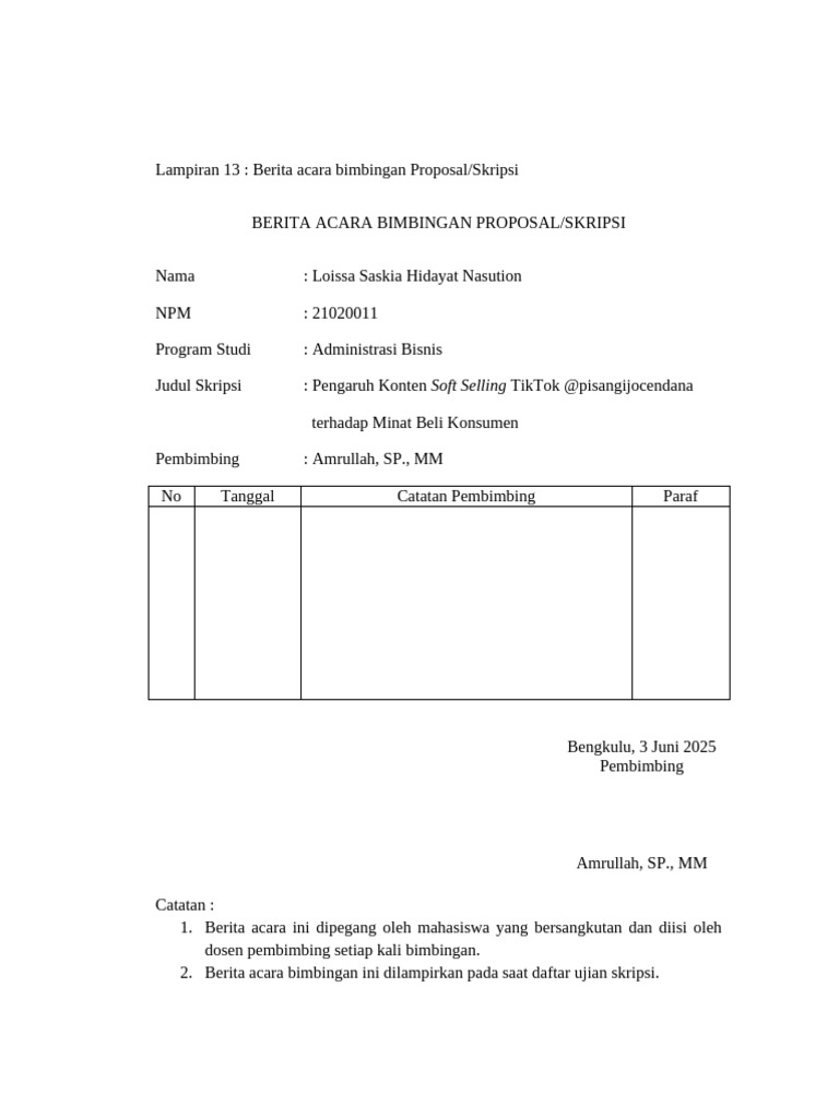 Lampiran 13 Form Konsultasi | PDF