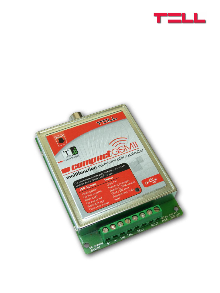 Compact GSM II Communicator Manual | PDF | Modem | Usb