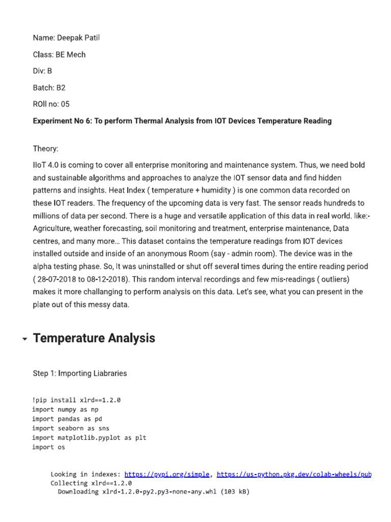 Practical No. 6 | PDF