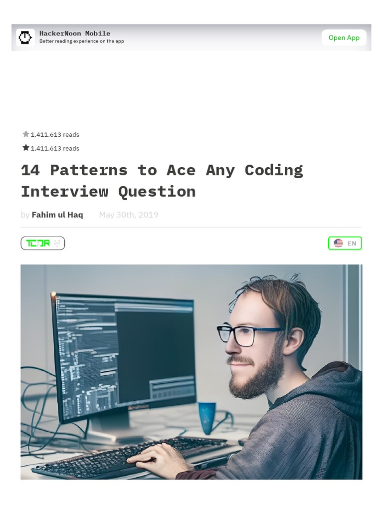 14 Patterns To Ace Any Coding Interview Question - HackerNoon | PDF | Algorithms And Data ...