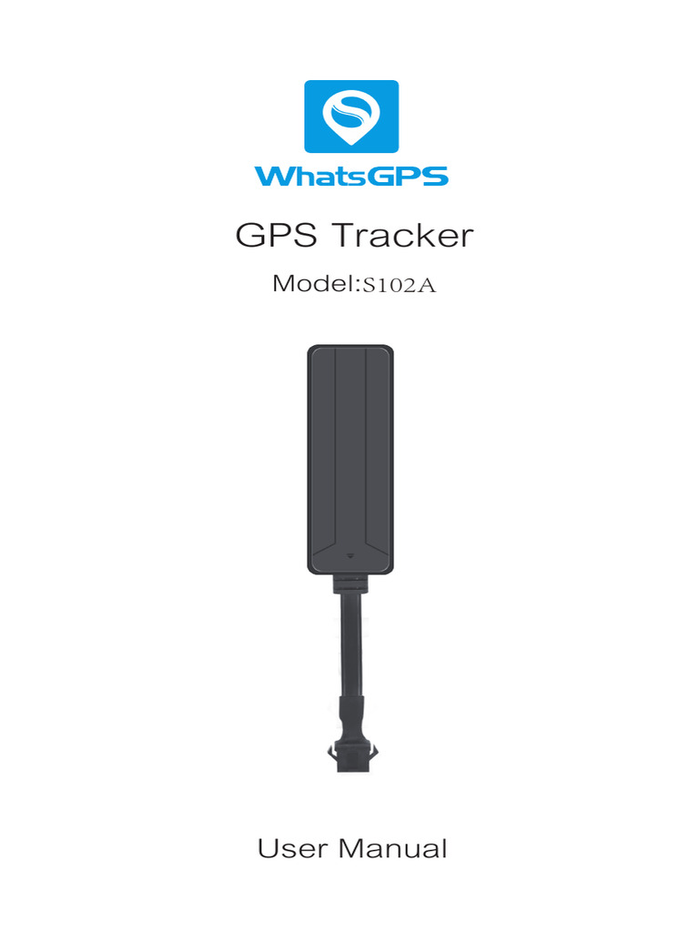 S102A GPS Tracker User Manual | PDF | Electromagnetic Interference | Radio