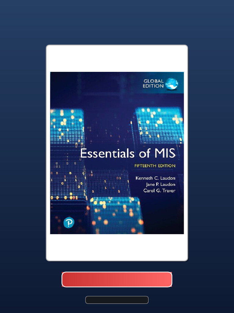 Essentials of MIS Management Information Systems 15th Global Edition Kenneth C Laudon Digital ...