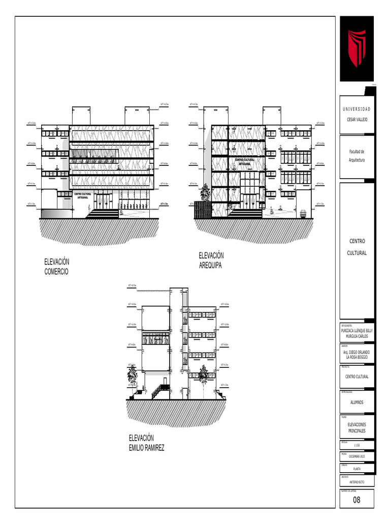 A1 Elevaciones | PDF