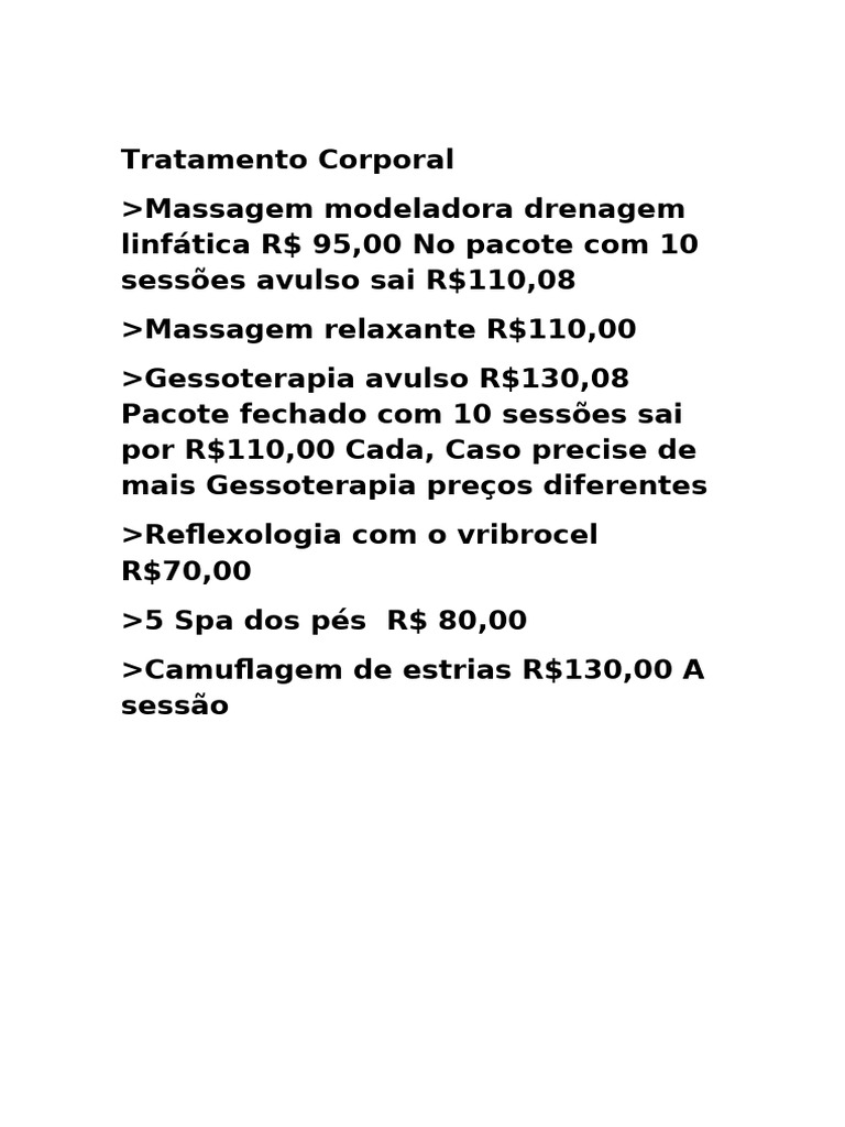 Massagem Modeladora Drenagem Linfática R | PDF
