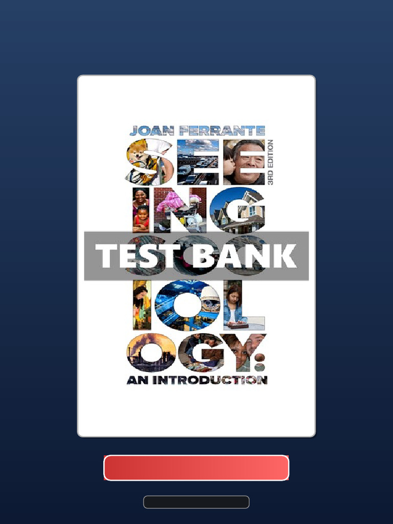 Complete Bundle Seeing Sociology An Introduction 1 Ed Joan Ferrante ...