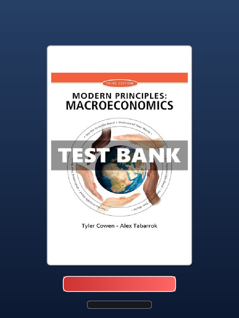 Complete Bundle Modern Principles Macroeconomics 3rd Edition Cowen ...