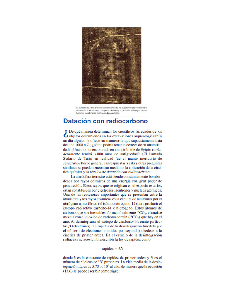 Datación Por Carbono Lectura | PDF