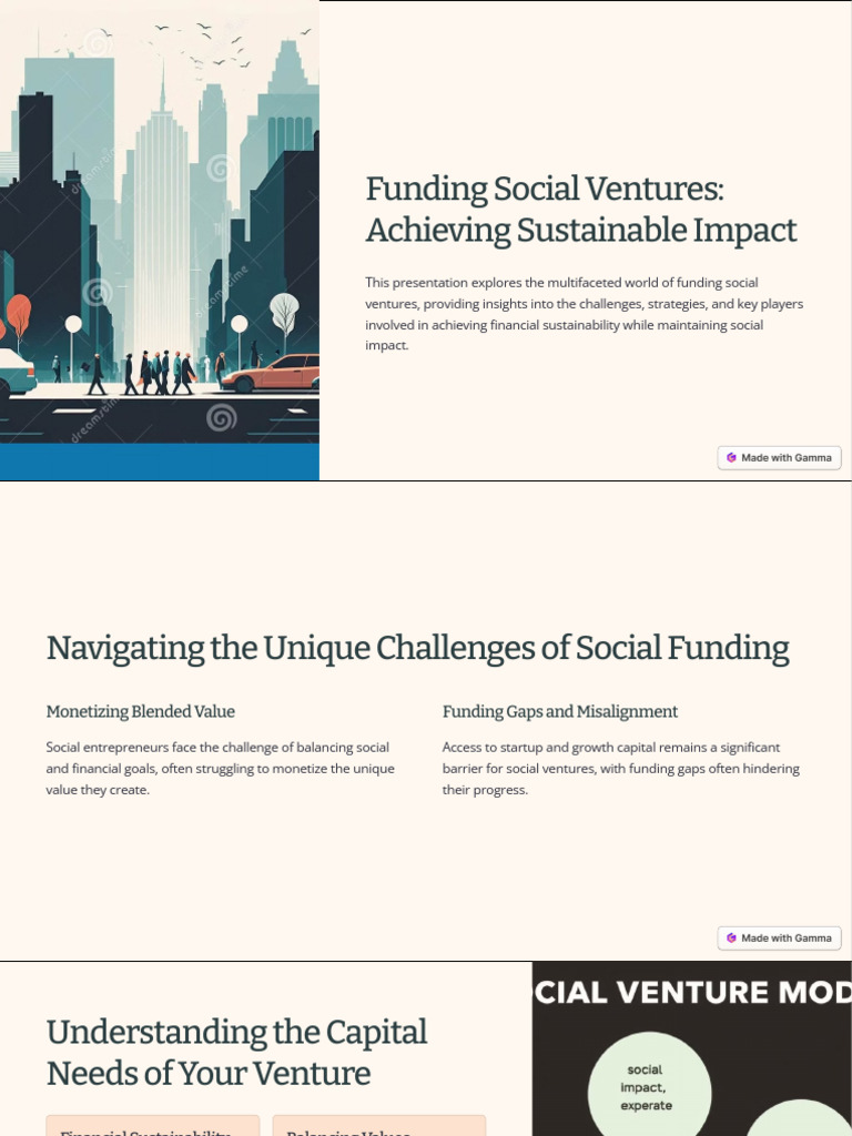 Funding Strategies for Social Ventures | PDF | Venture Capital ...