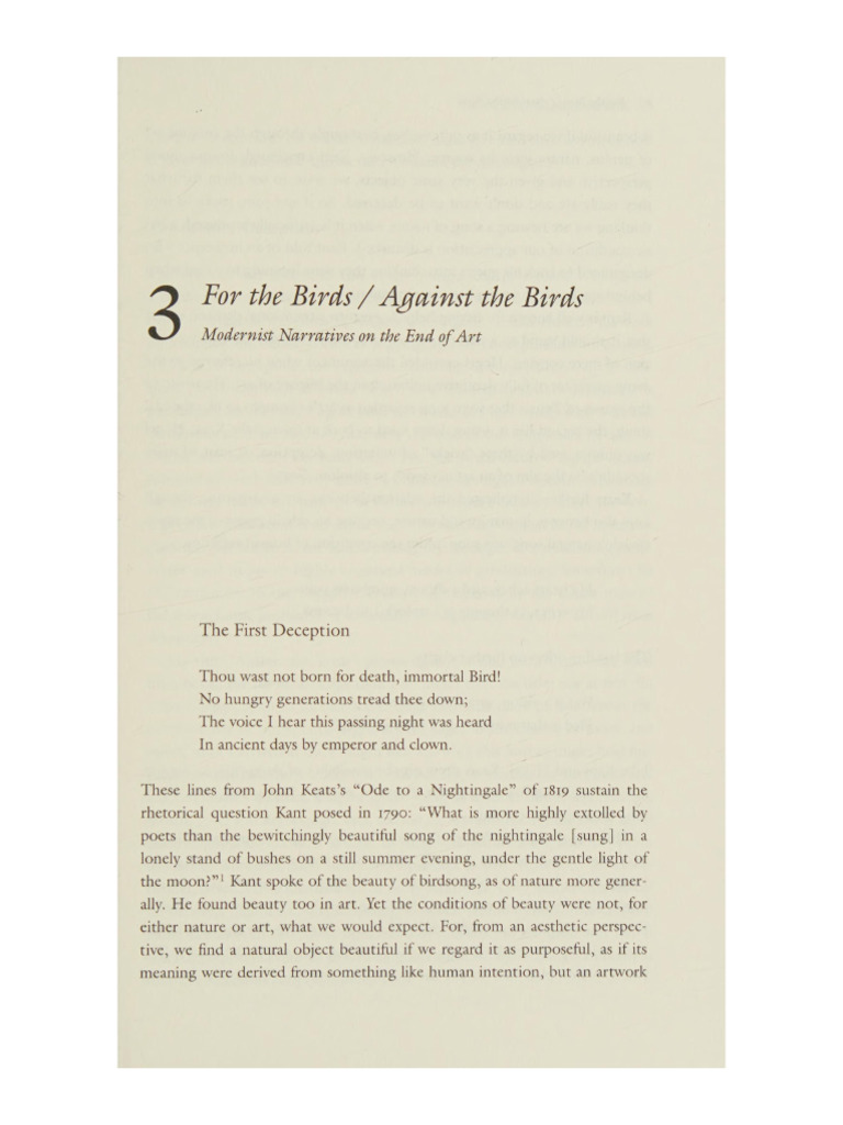 For The Birds: Against The Birds | PDF