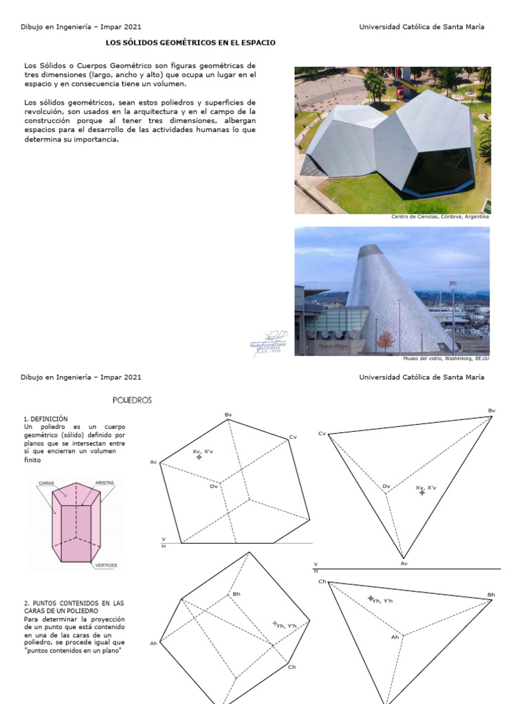 Sólidos Geométricos en Ingeniería | PDF | Geometria clasica | Geometría