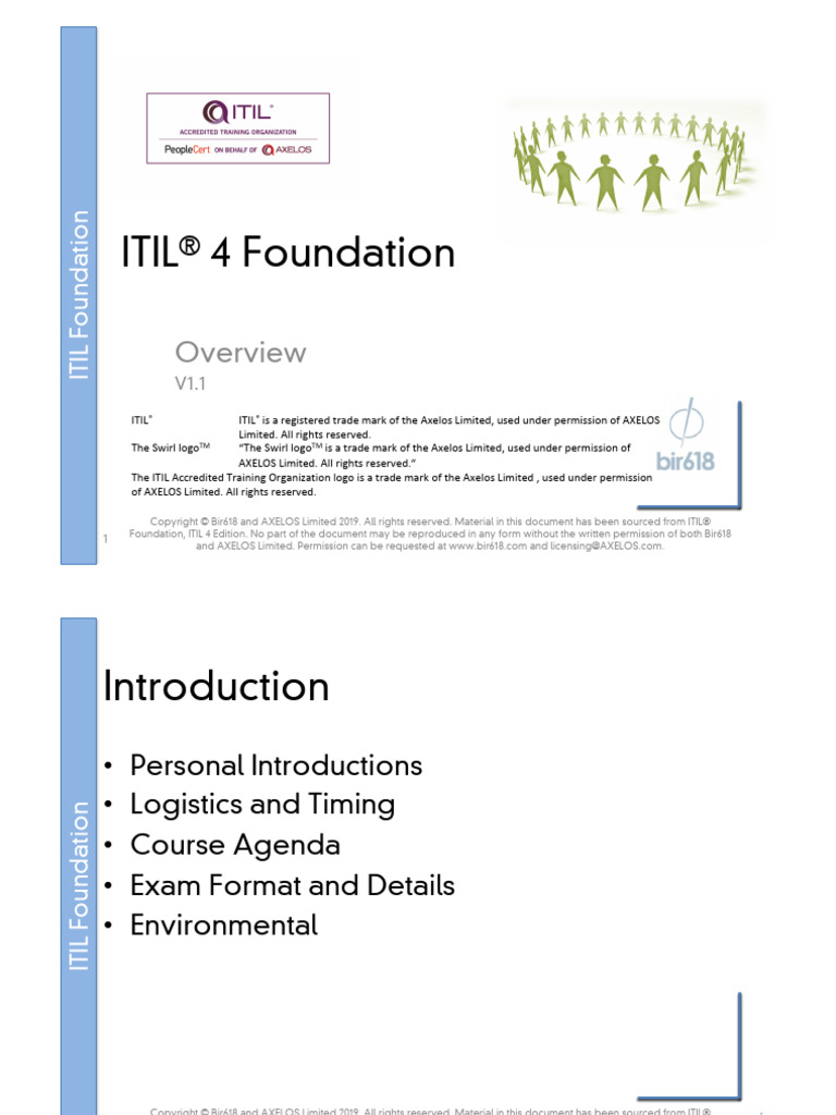 ITIL4 Foundation ForOnline | PDF | Copyright | Utility