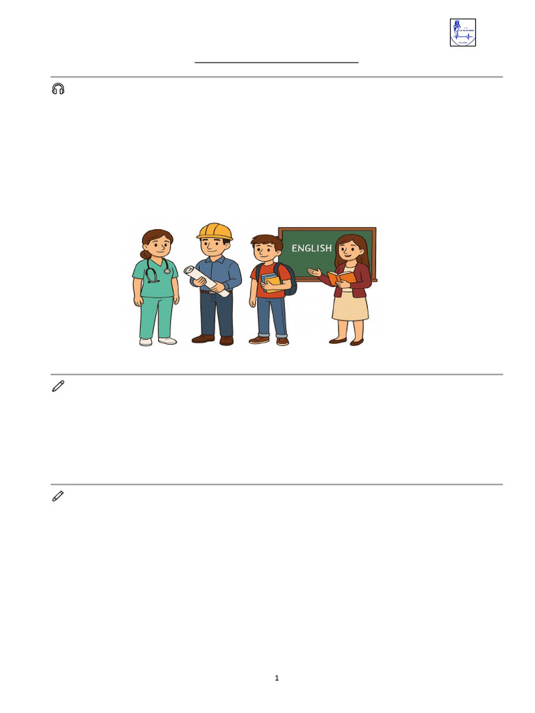 Family Jobs and Professions Activity | PDF