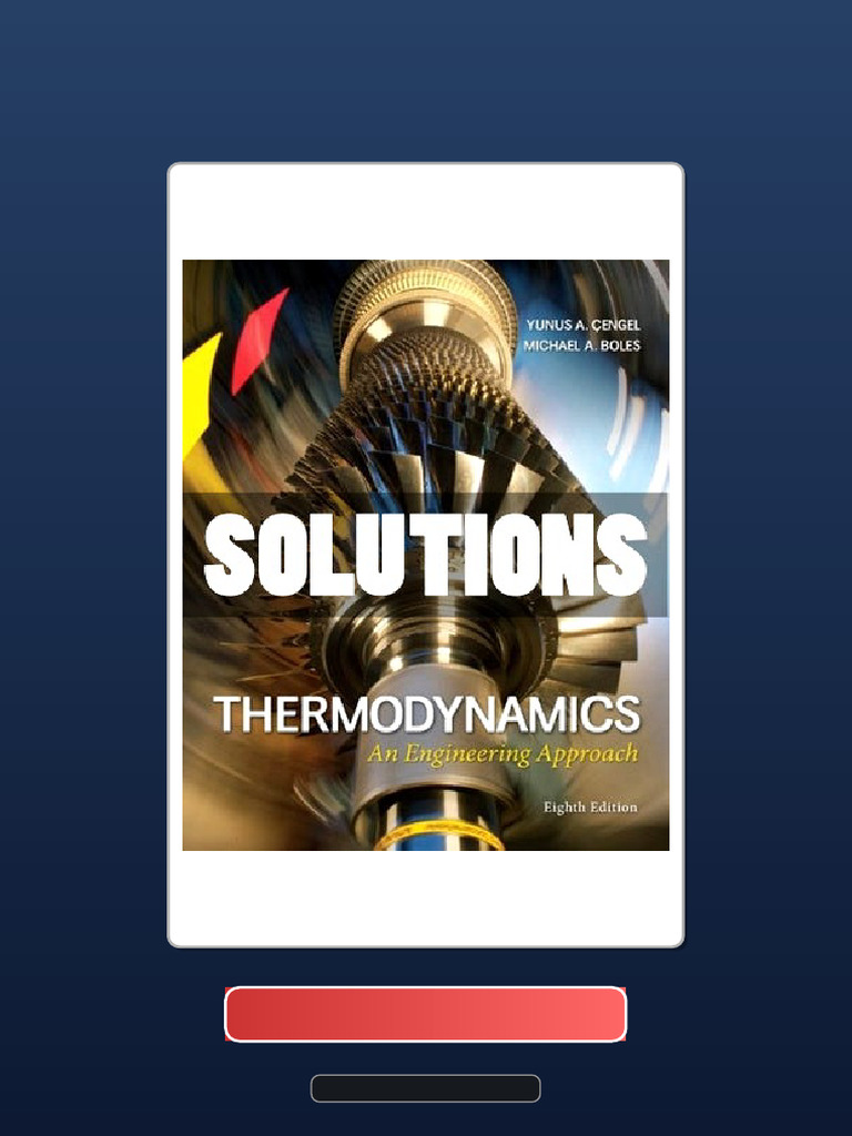 Complete Bundle Thermodynamics An Engineering Approach 8 Ed Cengel ...