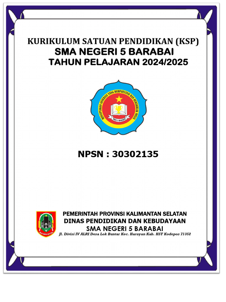 Kurikulum Satuan Pendidikan 2024 | PDF