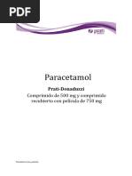 Uso y precauciones de Paracetamol Grip NF | PDF | Hipertensión ...