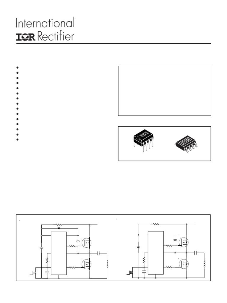 IR2153 | PDF | Electrical Components | Electromagnetism